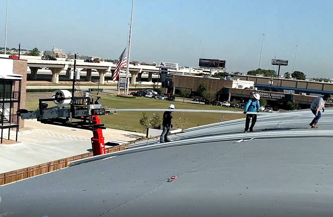 What metal panel is best for radius roof systems?