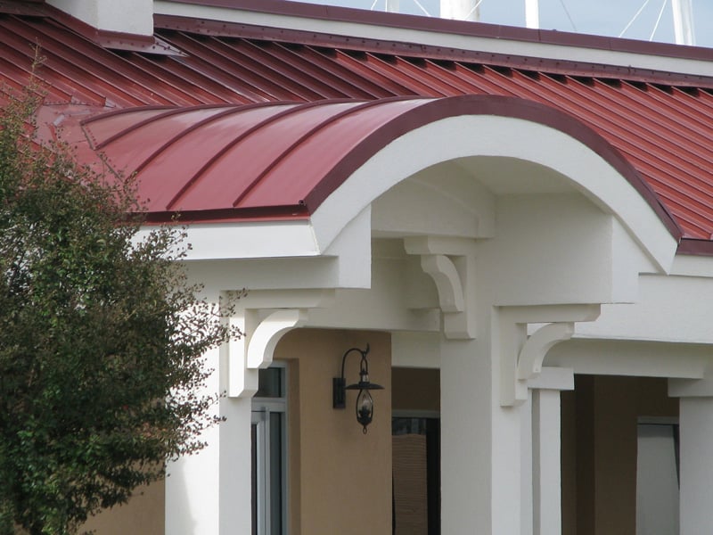 What metal panel is best for radius roof systems?