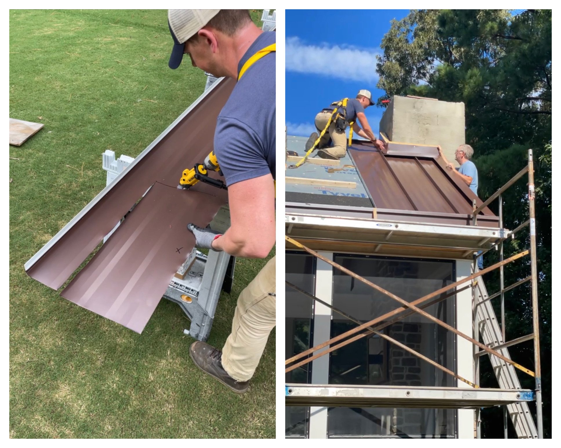 Metal Roofing Installation on a Porch Addition