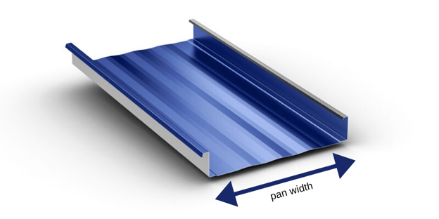 What is the most cost-effective metal roof panel width to specify and why?